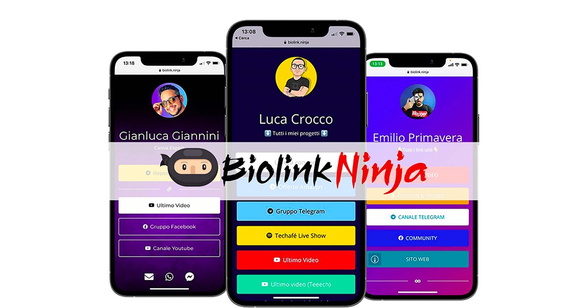 Biolink Ninja | Un solo link in bio, infinite possibilità!